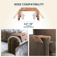 China Double Tier Armrest Tray for Couch Sofa Chair Keep Your Items Within Arm's Reach for sale