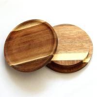 China FSC Certified Acacia Wooden Lid Glass Candle Jars for Easy Opening and FSC Certificate for sale