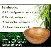 China Custom Logo Ecofriendly Natural Round Bamboo Salad Bowl for Modern Style Amazon Design for sale