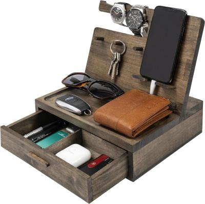 China Double Tier Bedside Table Organizer for High Quantity Storage of Cellphone Accessories for sale