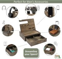 China Double Tier Bedside Table Organizer for High Quantity Storage of Cellphone Accessories for sale