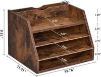 China Adjustable Shelves Wooden File Organizer Shelf for Space Saving and Organization for sale