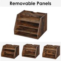 China Adjustable Shelves Wooden File Organizer Shelf for Space Saving and Organization for sale