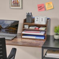 China Adjustable Shelves Wooden File Organizer Shelf for Space Saving and Organization for sale