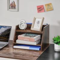 China Adjustable Shelves Wooden File Organizer Shelf for Space Saving and Organization for sale