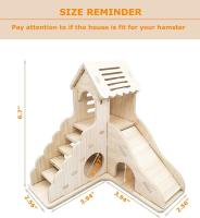 China Climbing Ladder and Slide Wooden Hide Hut for Other Small Animals House for sale
