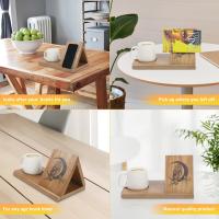 China Silk-screen Printing Wood Short Mini Book Rest for Bedroom Nightstand and Office Desk for sale