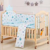China Gift Craft Industrial Solid Wood Kids Cribs Convertible Toddler Sleeping Bed Swing Rocking for sale