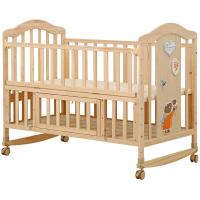 China Gift Craft Industrial Solid Wood Kids Cribs Convertible Toddler Sleeping Bed Swing Rocking for sale