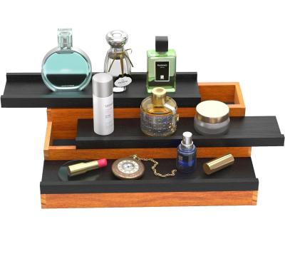 China All-Season 3-Tier Cologne Stand Organizer with Hidden Storage Space and Standing Type for sale