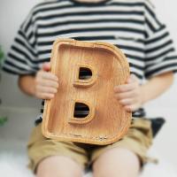 China Wooden Alphabet Acrylic Letter Money Box Printing burned Large Letter Piggy Banks For Kids for sale