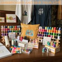 China Wooden Thread Rack for Organizing Embroidery Quilting and Sewing Threads in Living Room for sale
