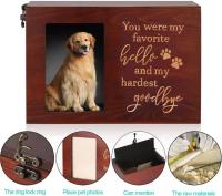 China Pet Ashes Wooden Funeral Cremation Urns with Photo Frame Keepsake Memory Box Advantage for sale