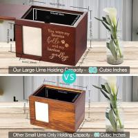 China Pet Ashes Wooden Funeral Cremation Urns with Photo Frame Keepsake Memory Box Advantage for sale