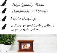 China Pet Caskets Urns Wooden Keepsake Box for Lovingly Storing Ashes of Beloved Dog or Cat for sale