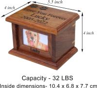 China Pet Caskets Urns Wooden Keepsake Box for Lovingly Storing Ashes of Beloved Dog or Cat for sale