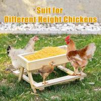 China Handmade Chickenic Table Wooden Picnic Table for Pet Bowls Feeders and Small Animals for sale