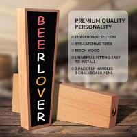 China Customizable Chalkboard Beer Tap Handles for Bars and Restaurants Logo Included for sale