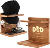 China Wooden Plain Color Hat Display Stand for Home Office Organizer and Dad Birthday Gifts for sale