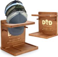China Wooden Plain Color Hat Display Stand for Home Office Organizer and Dad Birthday Gifts for sale