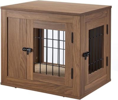 China Wooden Furniture Style Dog Cage Modern Decorative Custom Pet House Side Table Nightstand for sale