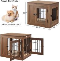 China Wooden Furniture Style Dog Cage Modern Decorative Custom Pet House Side Table Nightstand for sale