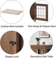 China Wooden Furniture Style Dog Cage Modern Decorative Custom Pet House Side Table Nightstand for sale