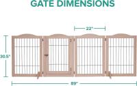 China Sustainable Wooden Dog Gate with Walk Through Door High Quantity and Foldable Design for sale