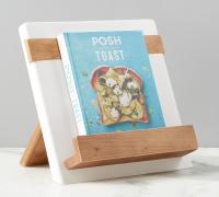 China Handmade Reclaimed Wood Cookbook Holders Pine and Oak Slats for Kitchen Organization for sale