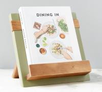 China Handmade Reclaimed Wood Cookbook Holders Pine and Oak Slats for Kitchen Organization for sale