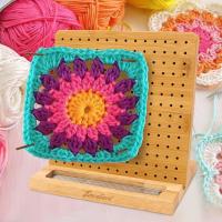 China Handcrafted Knitting Blocking Mat Bamboo Board with Pegs Mini Wooden Box Pill Storage for sale