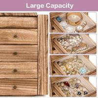 China Large 5-Layer Jewelry Organizer Box Case for Rings Earrings Necklaces Vintage Style for sale