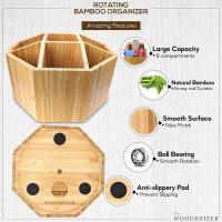 China Sample Charge Free Art Supply Organizer Bamboo Pen Holder Desk Organizer for Kids for sale