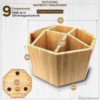 China Sample Charge Free Art Supply Organizer Bamboo Pen Holder Desk Organizer for Kids for sale