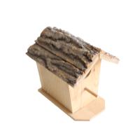 China Outdoor Garden Decor Wooden Bird House with Birds in Mind and Breathable Materials for sale
