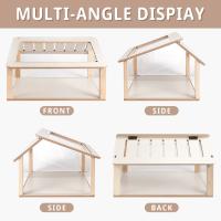 China Watchbox Custom Hamster Hideout Wood Pet Furniture Playhouse Solid Pattern for Small Pets for sale