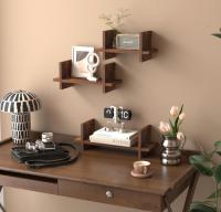 China Efficiently Utilize Space with 202408 Set 3 Wooden Floating Shelf Wall Mounted Shelves for sale