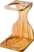 China Space-Saving and Functional Olive Wood Coffee Dripper Stand for Handmade Brewing for sale