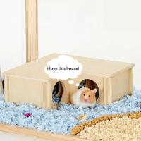 China Household Wooden Hamster House Multi-Chamber Hideout for Exploring Toys and More for sale