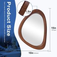 China Rustic Design Style Asymmetrical Mirror Set of 2 for Wall Decor in Hotel Home Bathroom for sale