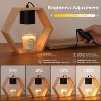 China Modern Rustic Brown Wooden Pillar Candle Holders for Home Decor 3