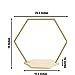 China Customized Hexagonal Wooden Cake Stand with Metal Frame Bamboo and Walnut Discounted for sale