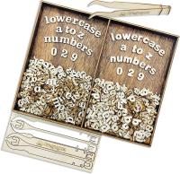 China Two Fonts Tiny Wooden Letters for Scrapbooking Crafts Decoration Carving Type Engraving for sale