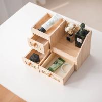 China Efficiently Organize Your Desk with 13.3x8.6inch Wooden Storage Box Mini Desk Organizer for sale