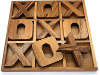 China Children's Wooden Tic-Tac-Toe XO Chess Game Set Custom Tictactoe for Fun and Learning for sale