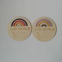 China Create a Memorable Nursery with These Wooden 3D Rainbow Milestone Cards from Europe for sale