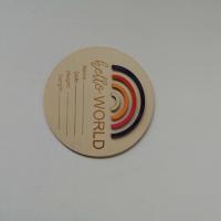 China Create a Memorable Nursery with These Wooden 3D Rainbow Milestone Cards from Europe for sale