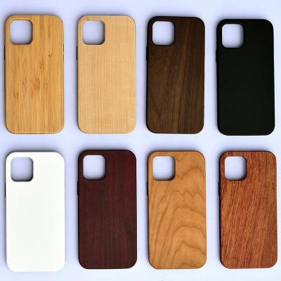 China OEM/ODM Order Accepted Wood Back Cover Phone Case in Natural Color with Custom Logo for sale