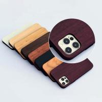 China OEM/ODM Order Accepted Wood Back Cover Phone Case in Natural Color with Custom Logo for sale