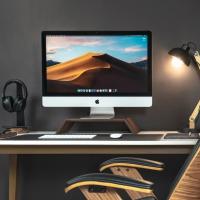 China Wooden Computer Display LCD Monitor Stand with Ergonomic Design and Wooden Material for sale